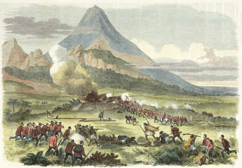 The War in New Zealand: The 57th Regiment Taking a Maori Redoubt on the ...