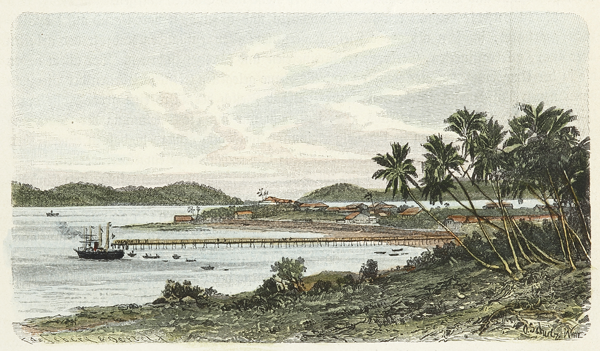 Thursday-Island in der Torres-Strasse. - Antique Print Map Room