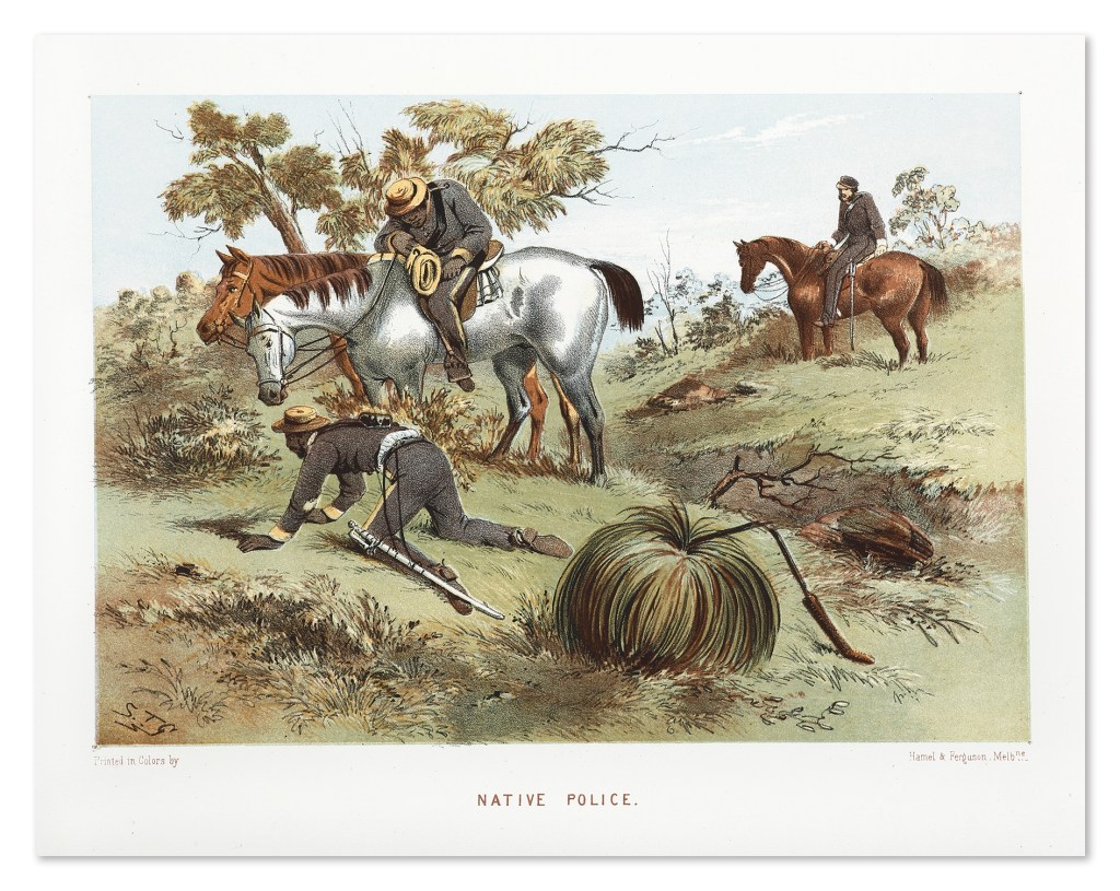 Native Police - Antique Print Map Room