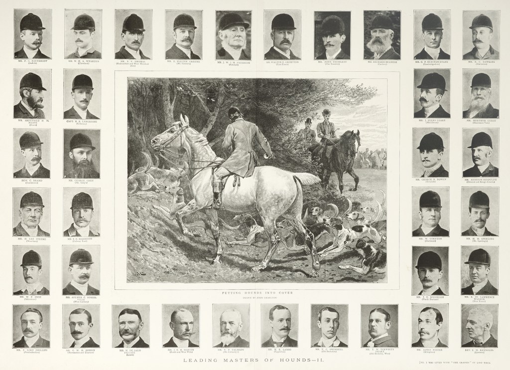 Leading Masters of Hounds-II - Antique Print Map Room