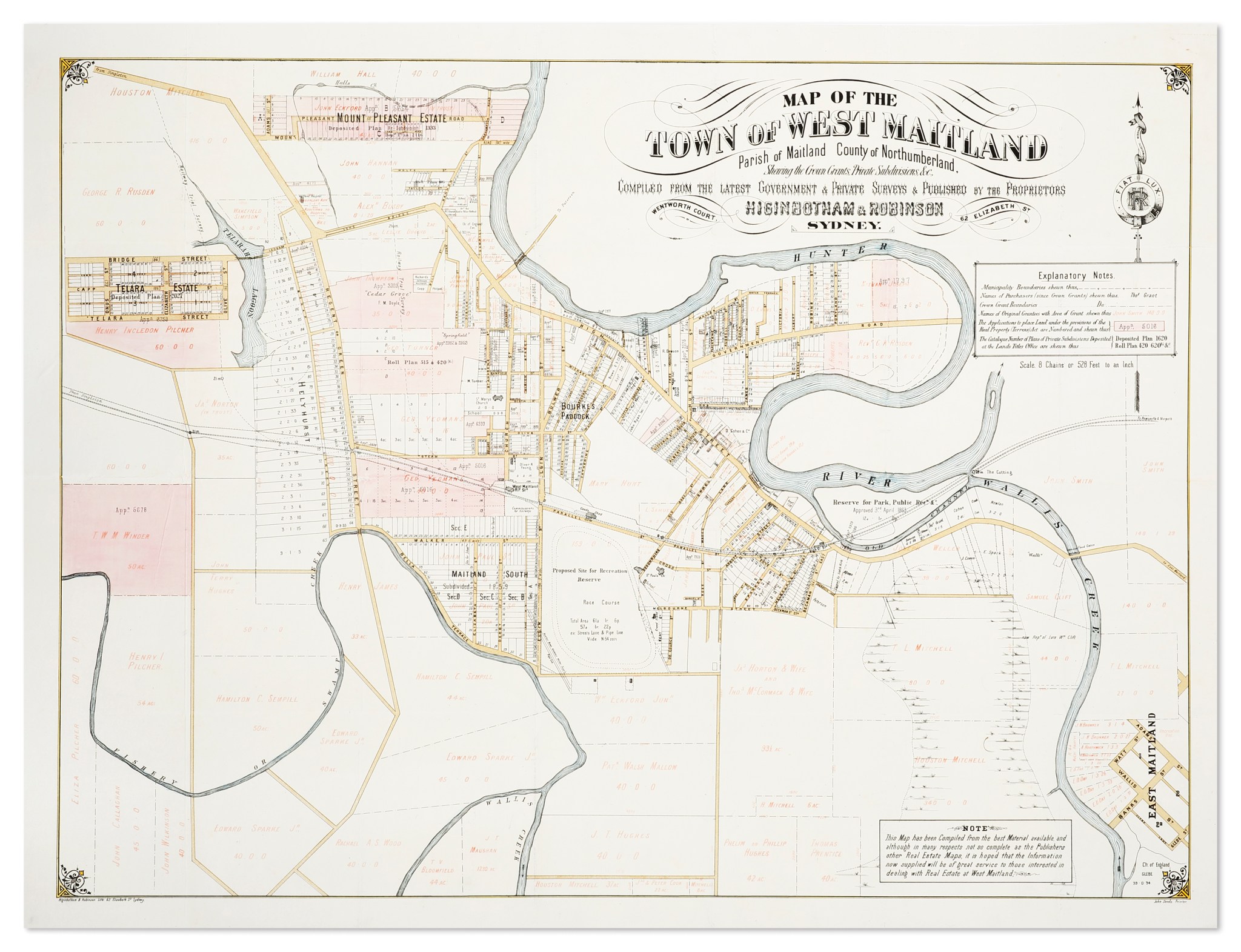 Map of the Town of West Maitland Parish of Maitland Parish of Maitland ...