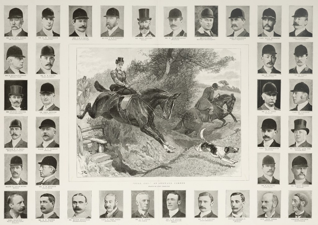 Leading Masters of Hounds-I. - Antique Print Map Room