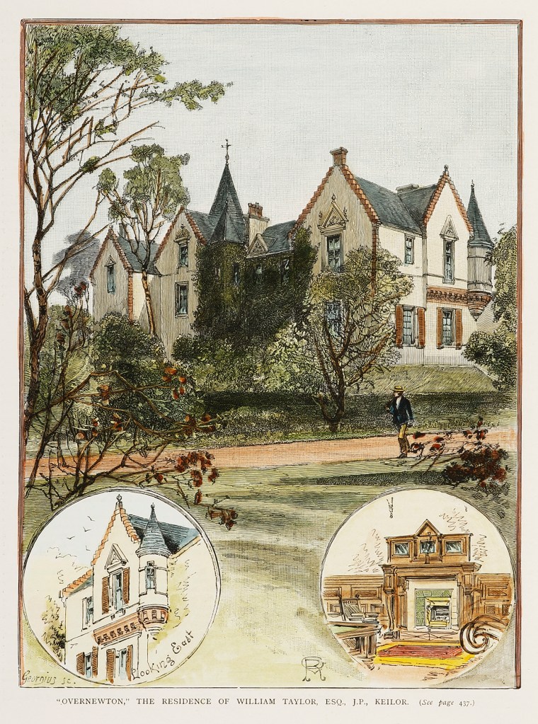 "Overnewton," The Residence of William Taylor, Esq., J.P., Keilor ...