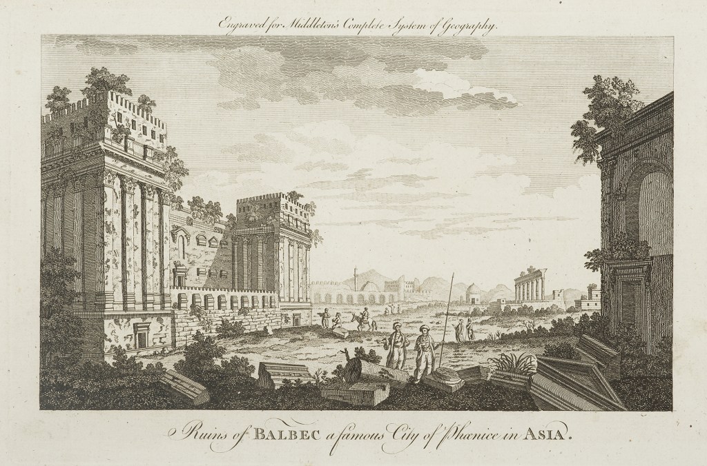 Ruins of Balbec - Antique Print Map Room