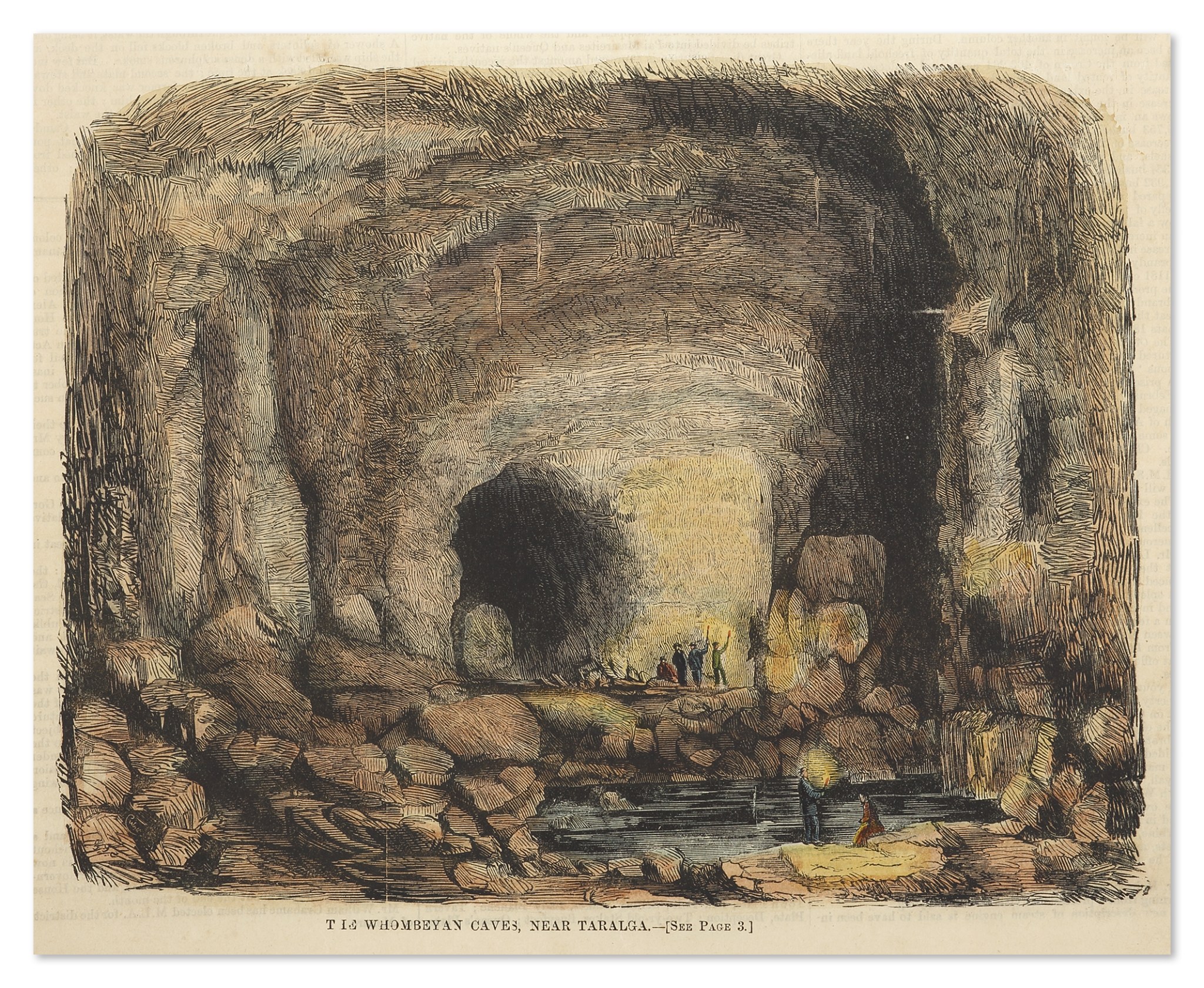 The Whombeyan Caves, near Taralga. [Wombeyan Caves] - Antique Print Map ...