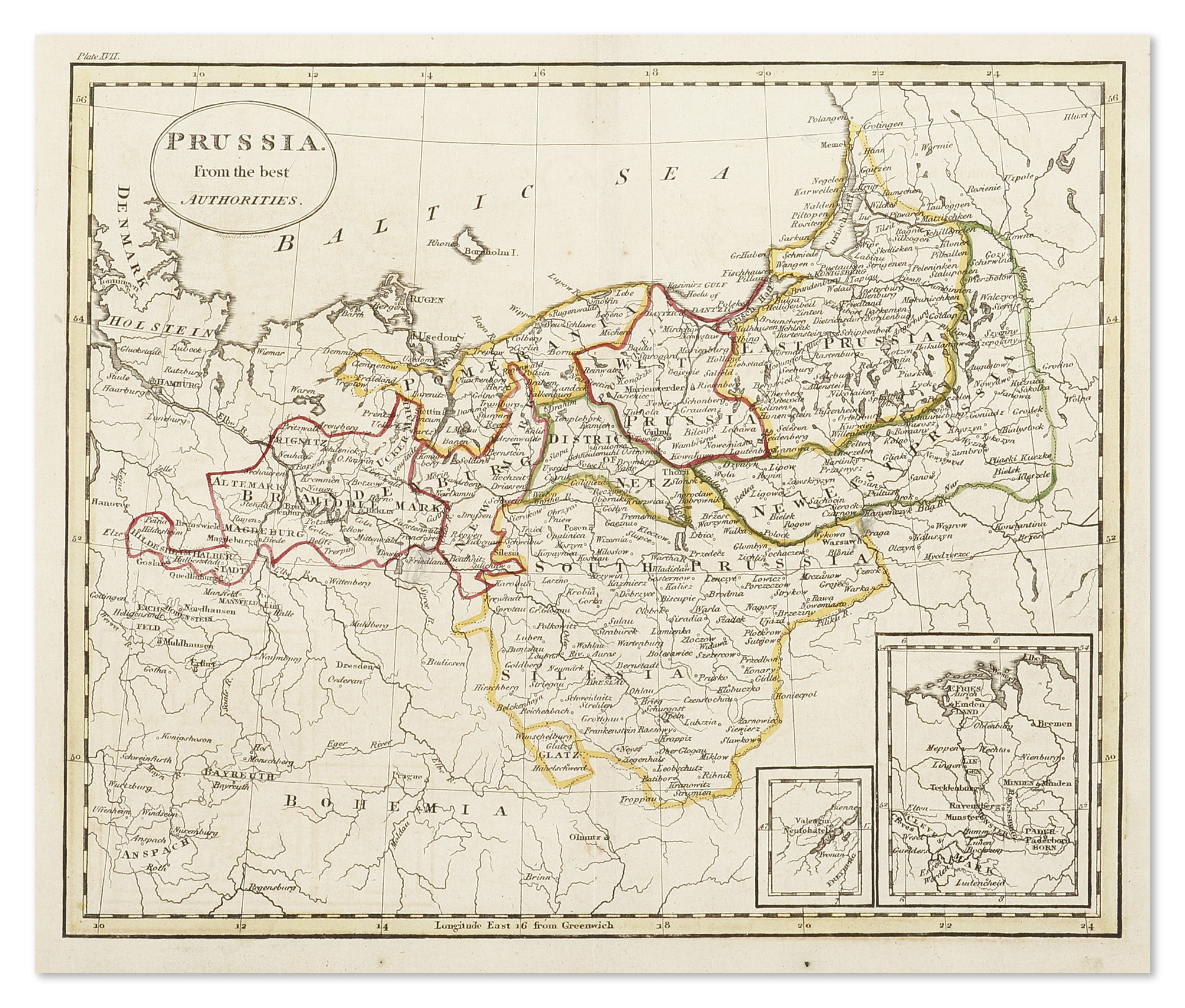 Prussia. From the best Authorities. | Antique Print Map Room