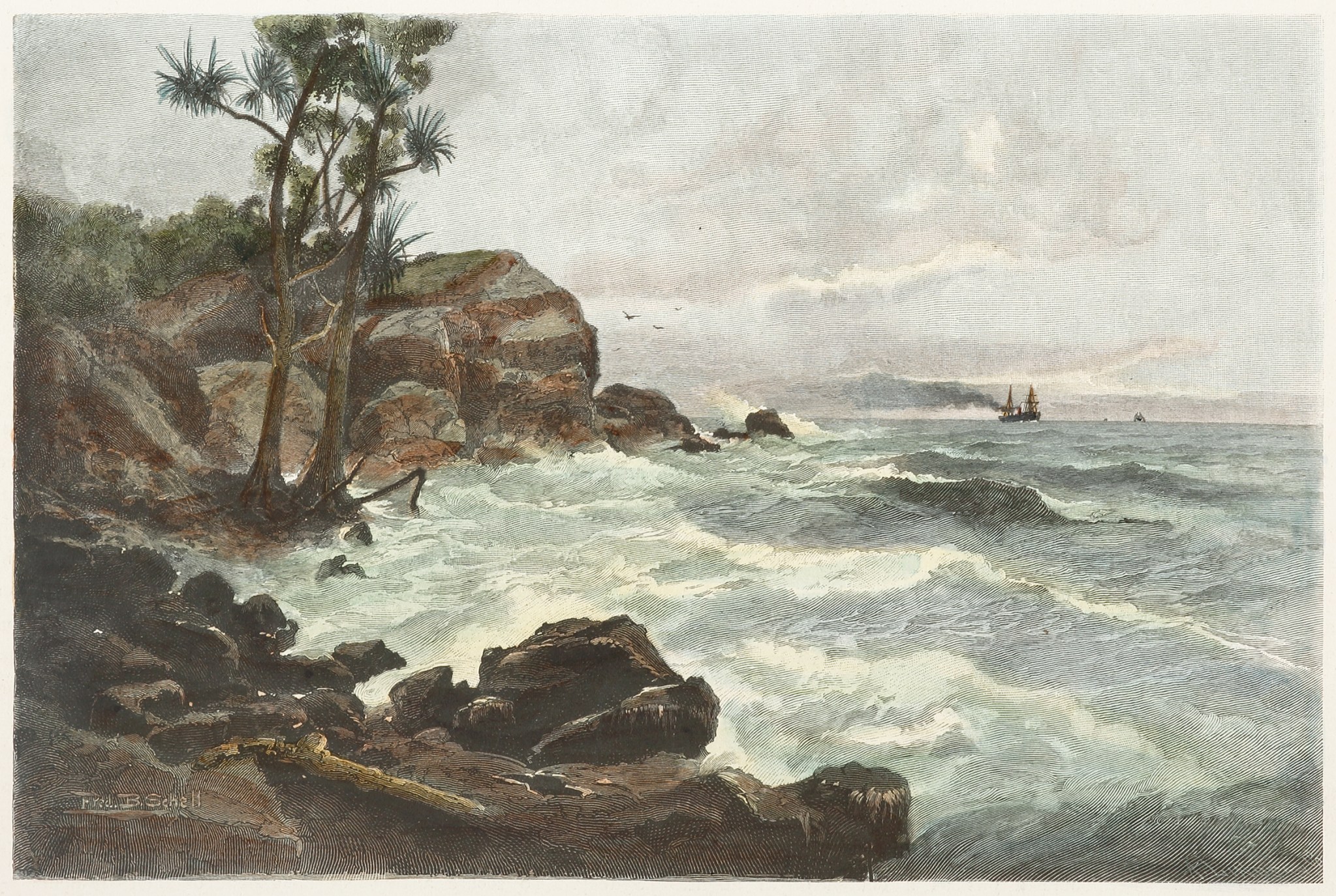 Humpy Bong. - Antique Print Map Room