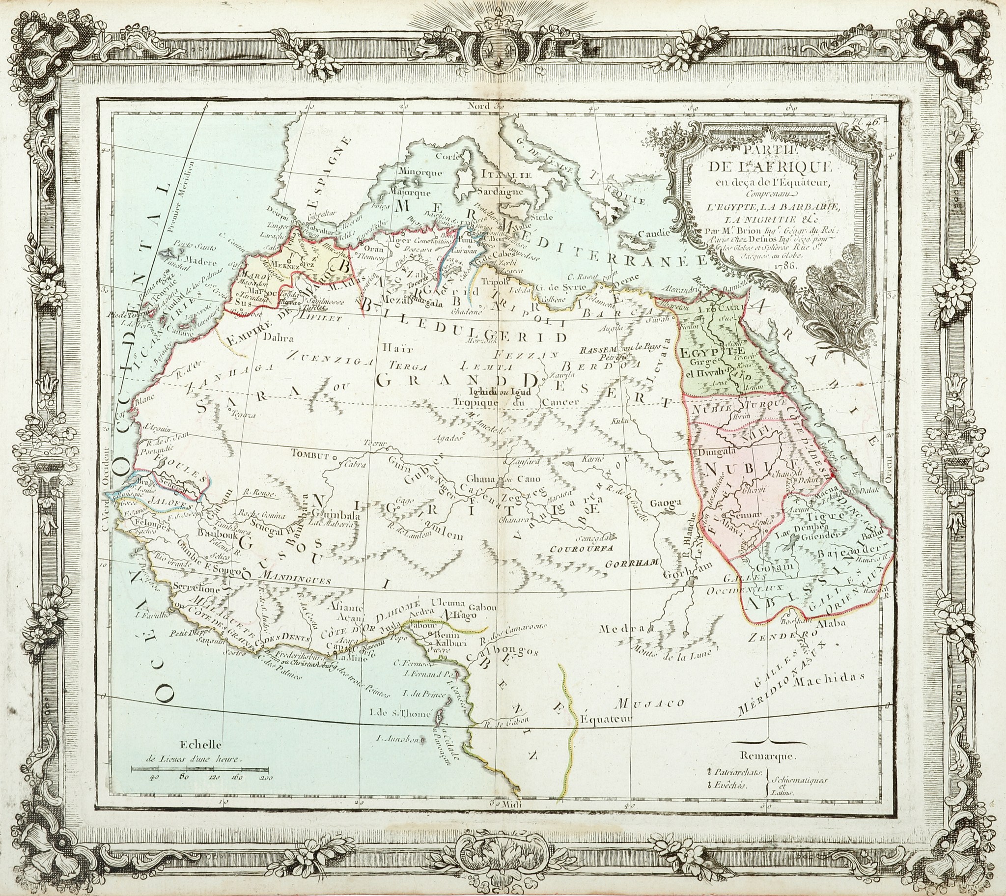 Partie de L'Afrique en deca de l'Equateur Comprenant - Antique Print ...