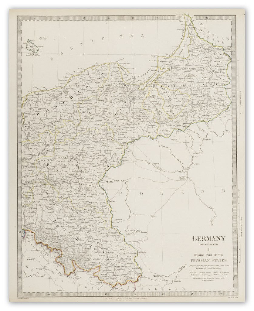 Germany (Deutschland) II Eastern Part of the Prussian States. - Antique ...