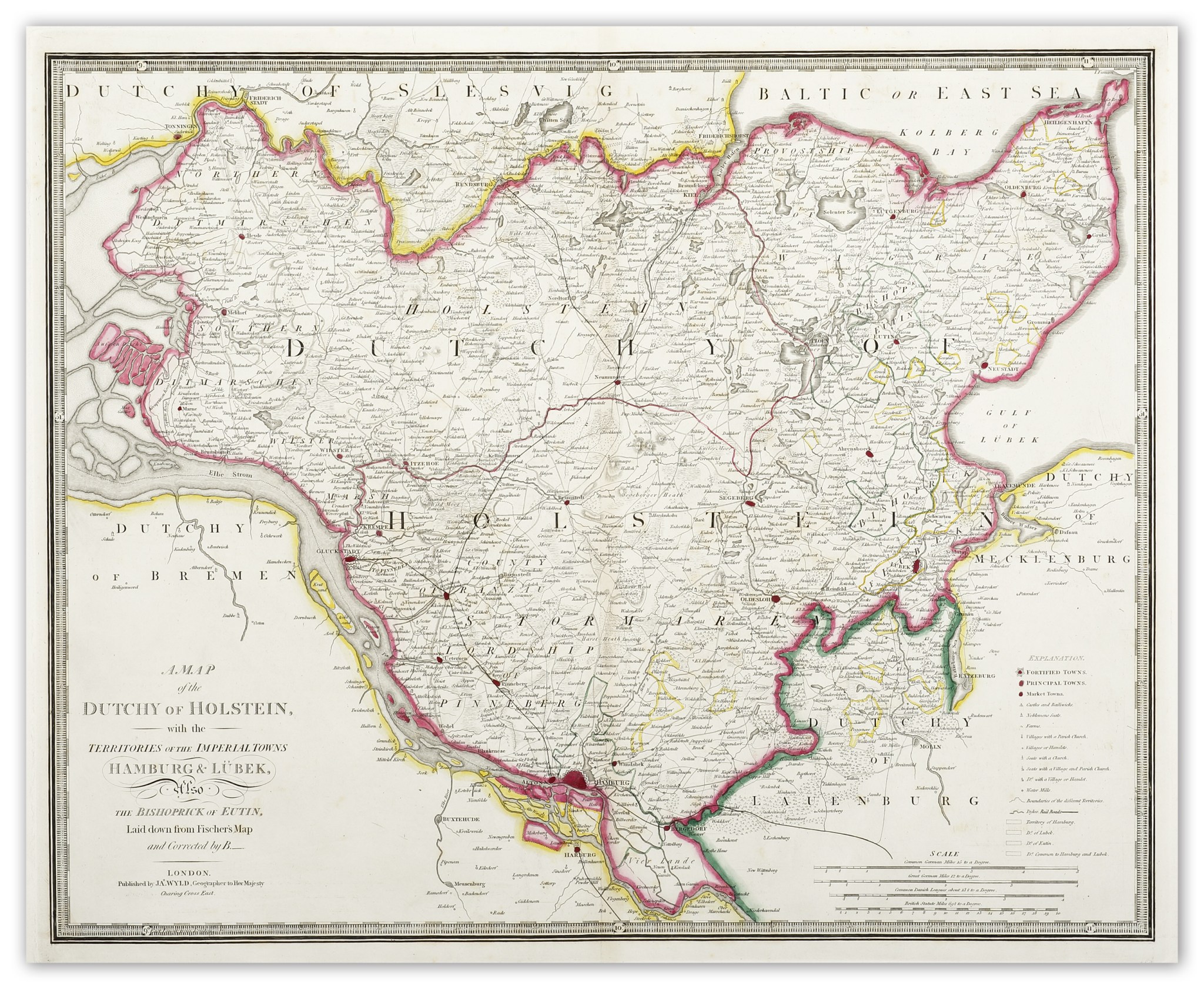 A Map of the Dutchy of Holstein, with the Territories of the Imperial ...