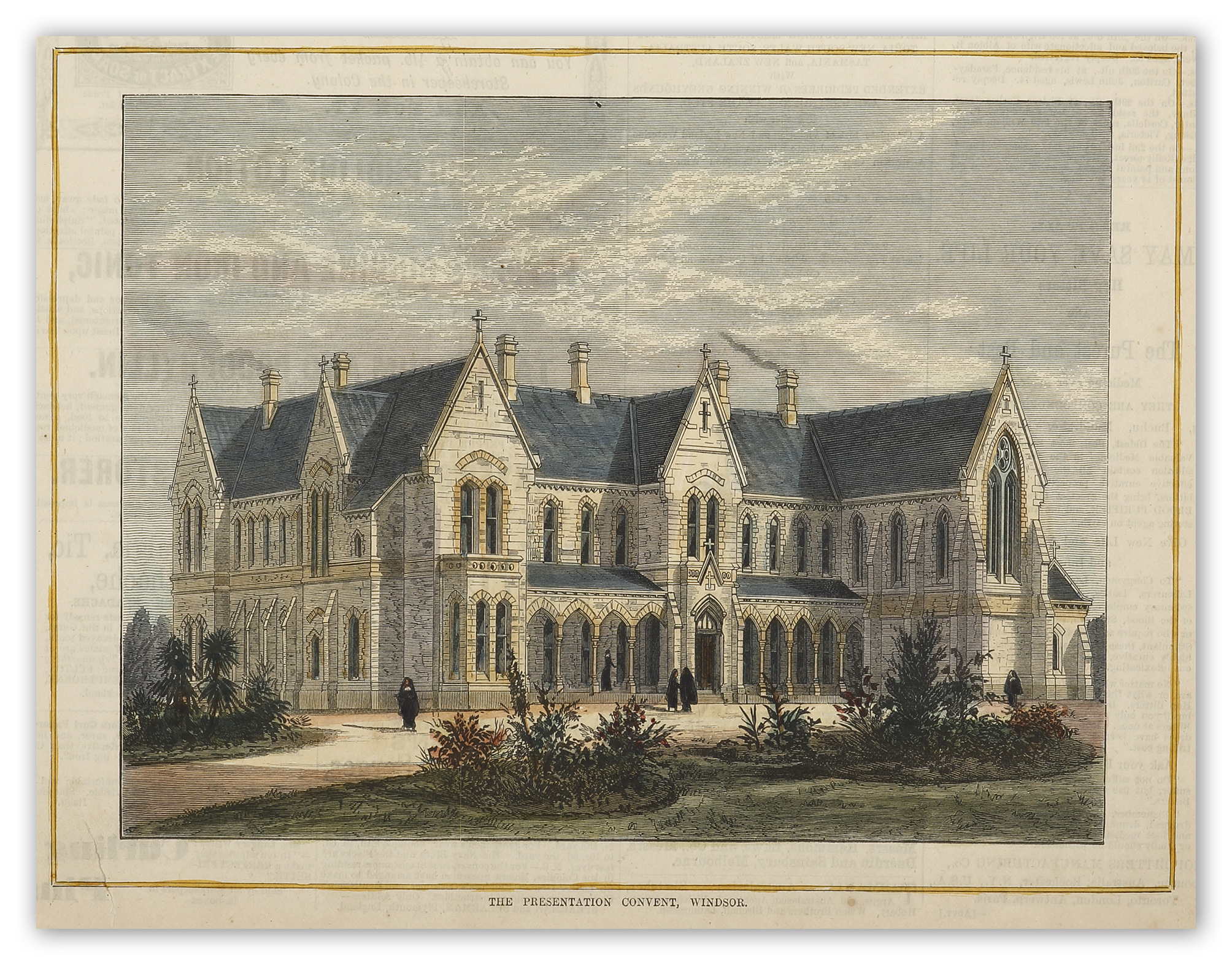 The Presentation Convent, Windsor. - Antique Print Map Room