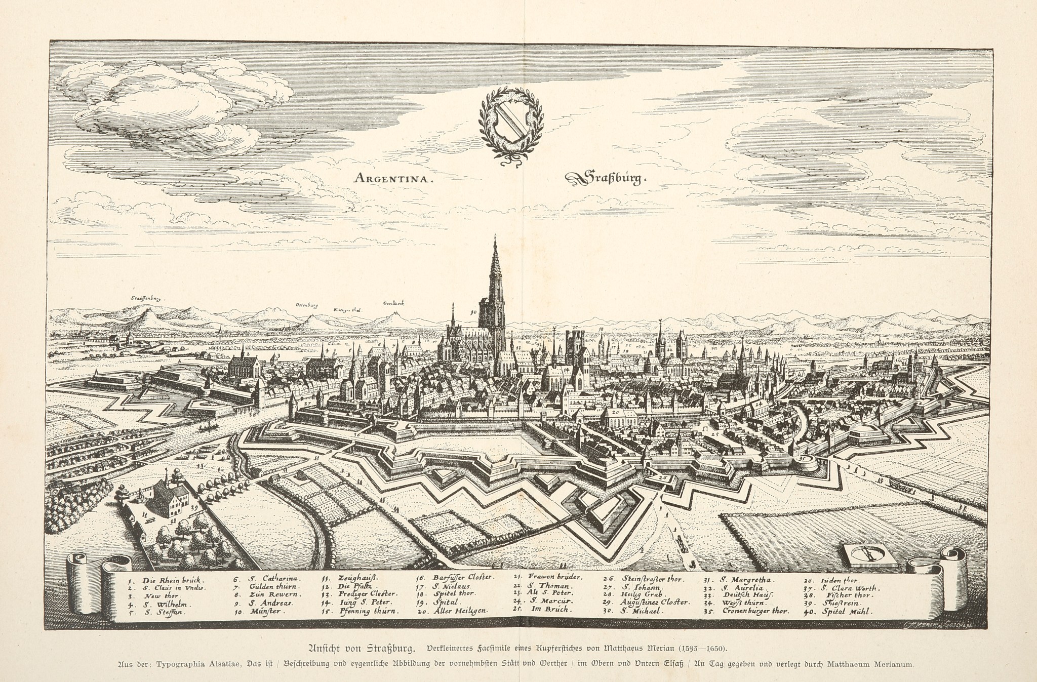 Argentina. Strasburg. - Antique Print Map Room