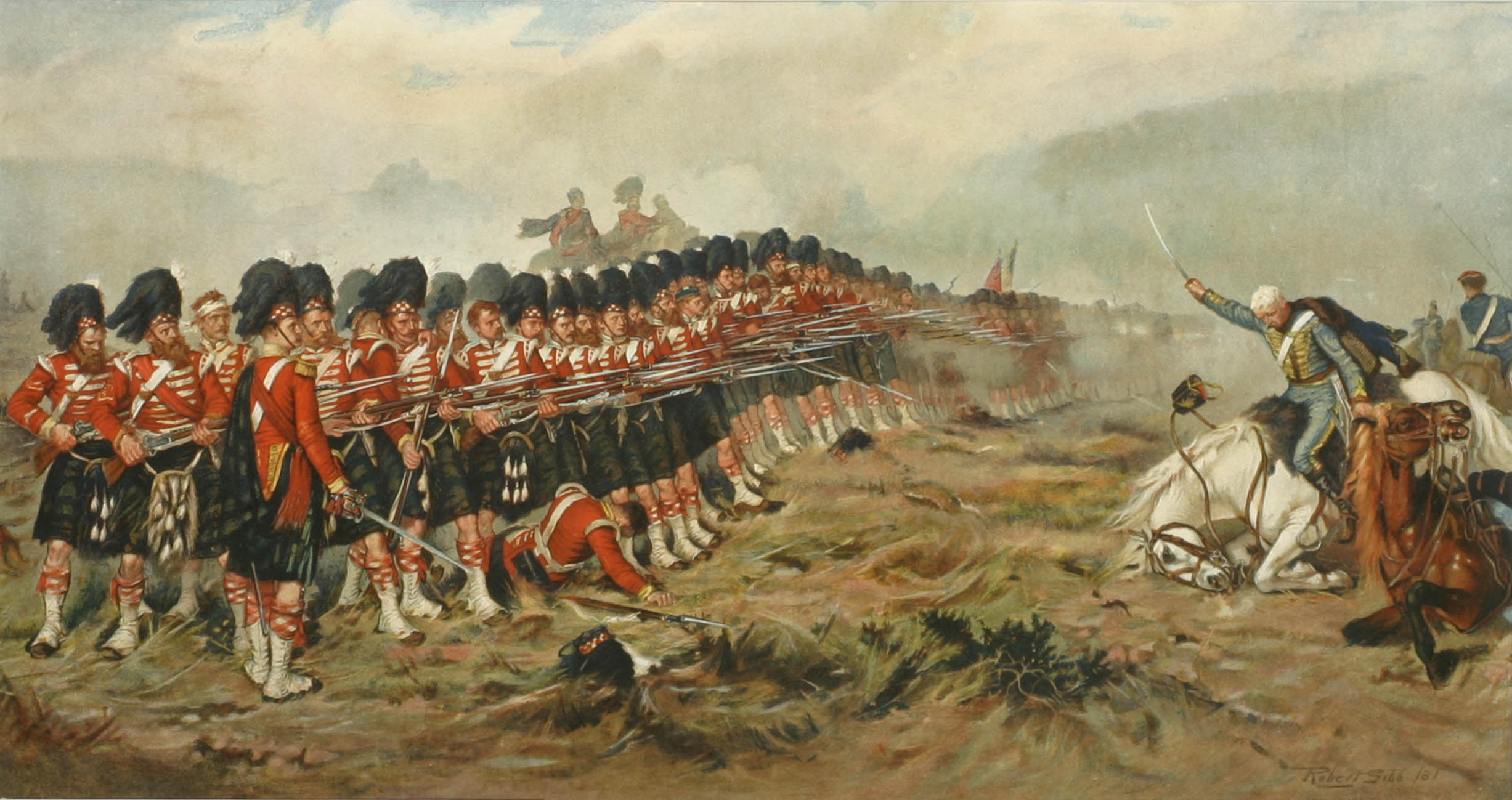 The Thin Red Line. - Antique Print Map Room