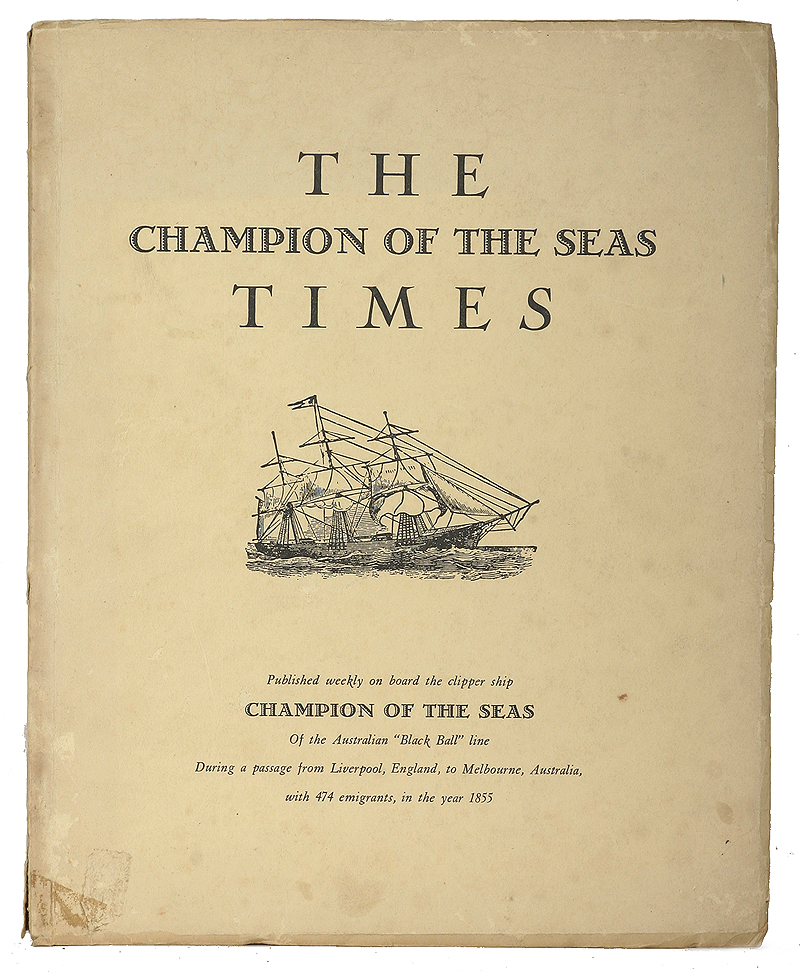 The Champion of the Seas - Antique Print Map Room