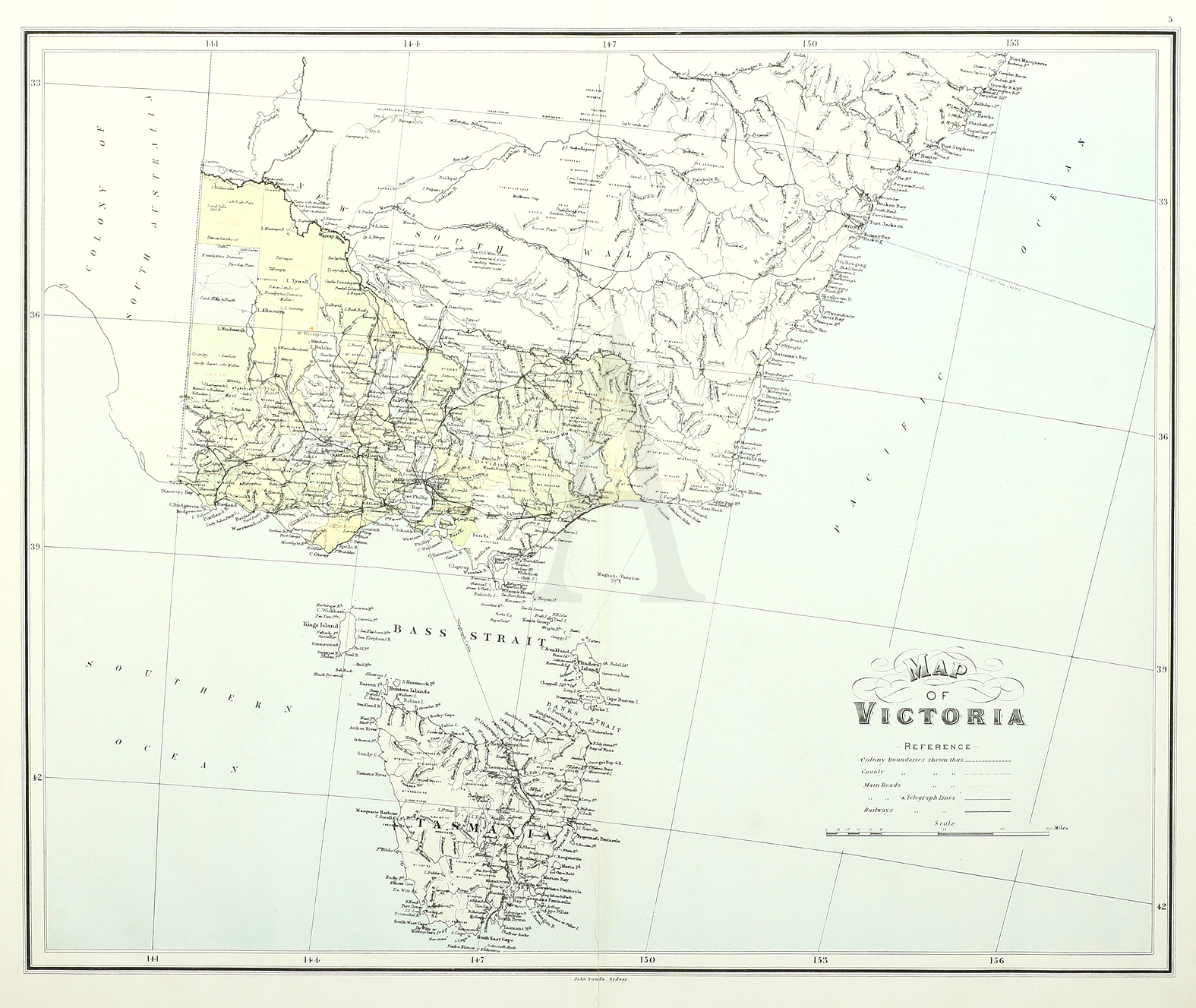 Map of Victoria - Antique Print Map Room