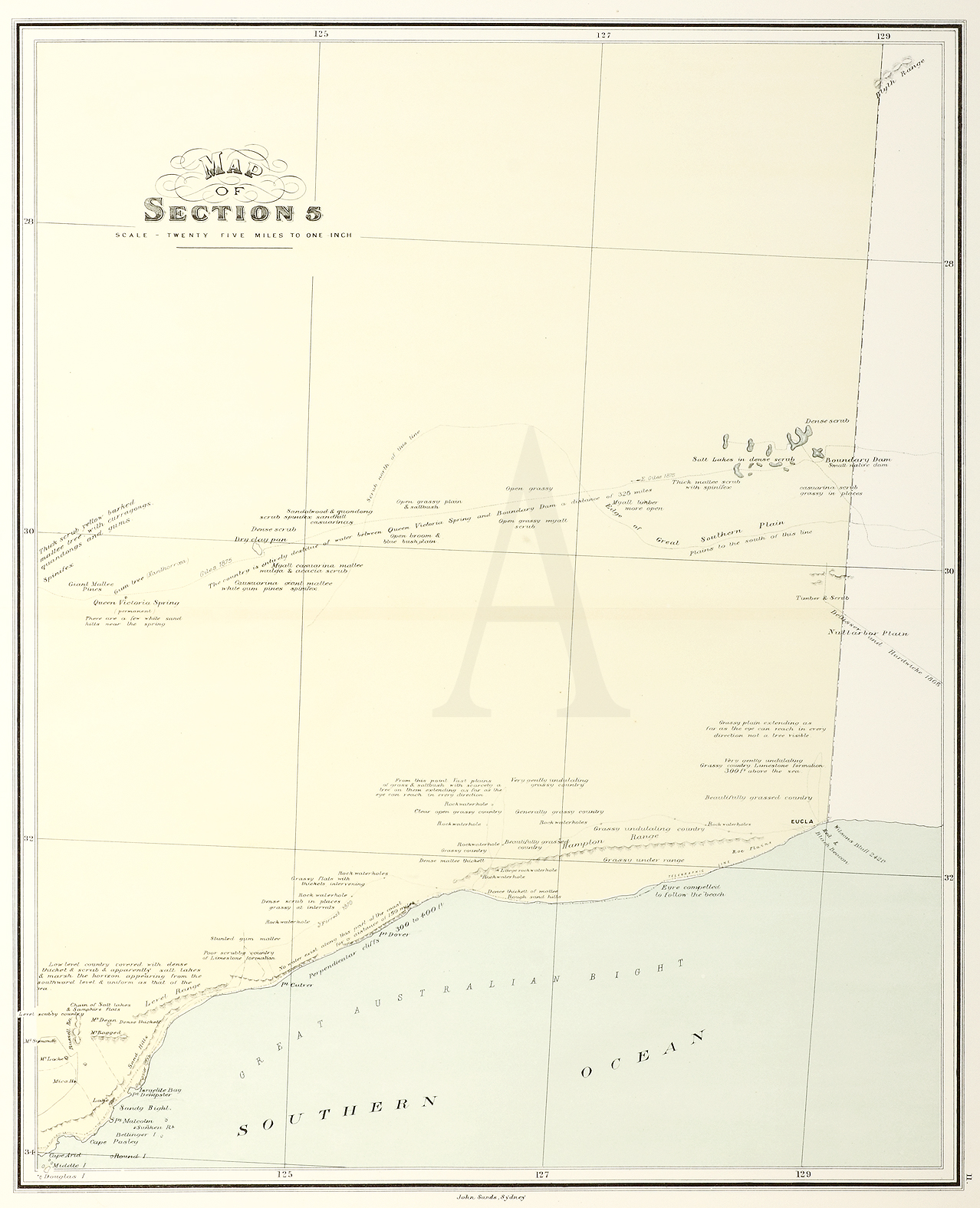 Map of Section 5 - Antique Print Map Room