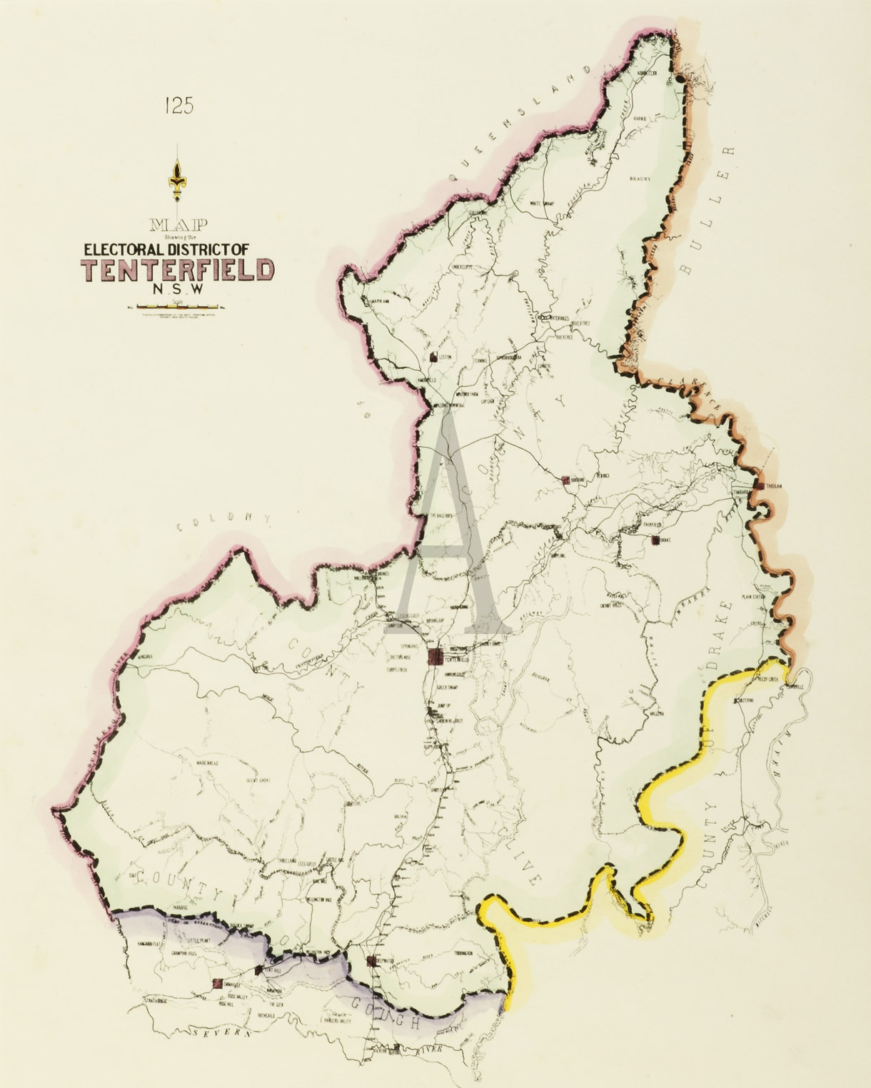 Tenterfield | Antique Print Map Room