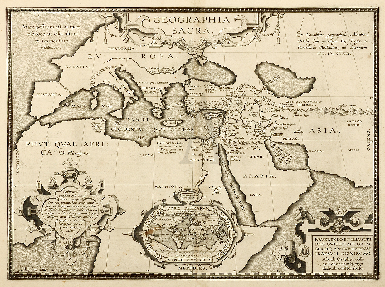 Geographia Sacra - Antique Print Map Room