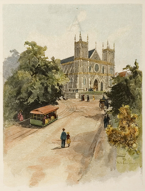 The Roman Catholic Cathedral of St. Joseph's. - Antique Print Map Room