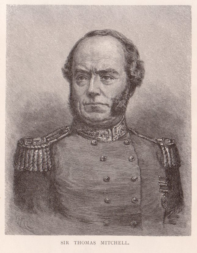 Sir Thomas Mitchell. - Antique Print Map Room