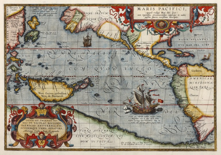 Maris Pacifici - Antique Print Map Room