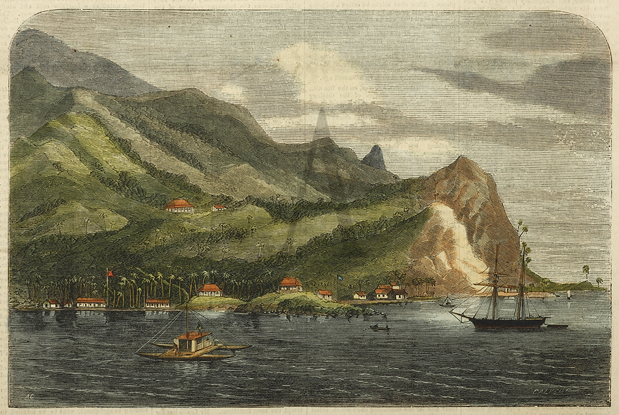 Levuka, The Commercial Capital of Fiji. - Antique Print Map Room