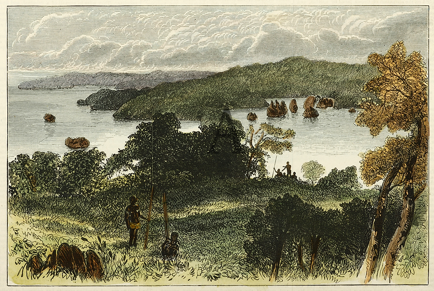 Ba Vatu, Island of Vanua Balavu, Fiji. - Antique Print Map Room