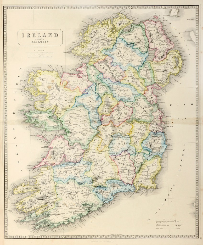 Ireland and its Railways. - Antique Print Map Room