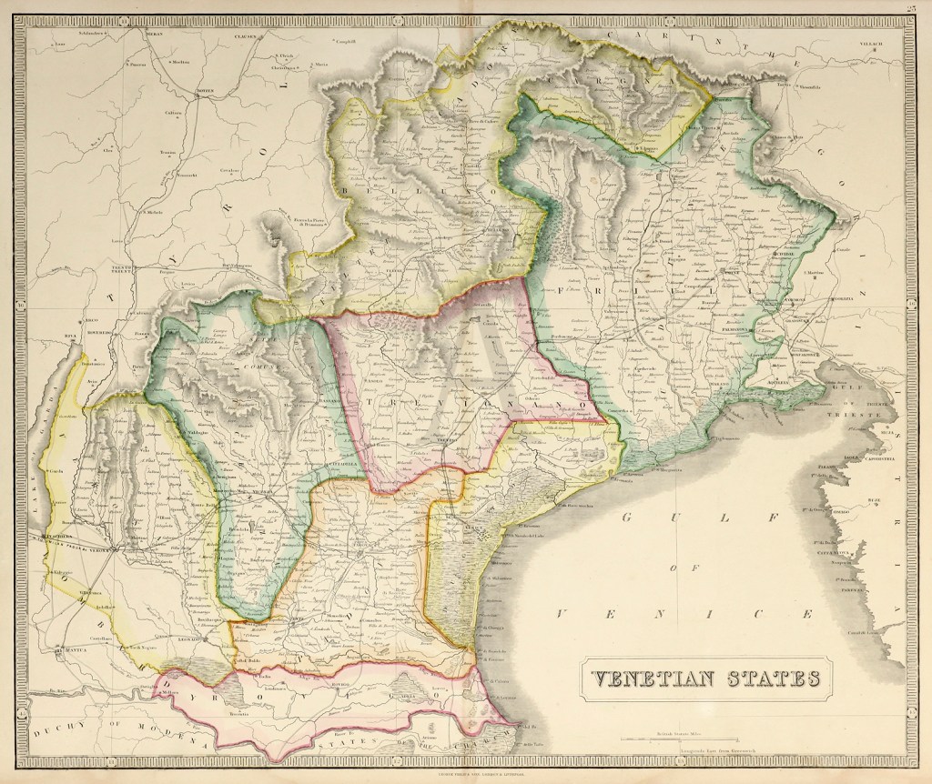 Venetian States - Antique Print Map Room