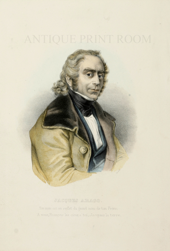 Jacques Arago - Antique Print Map Room