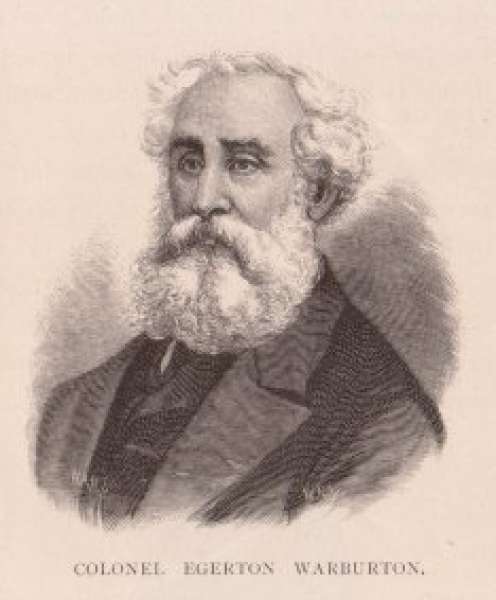 Colonel Egerton Warburton - Antique Print Map Room