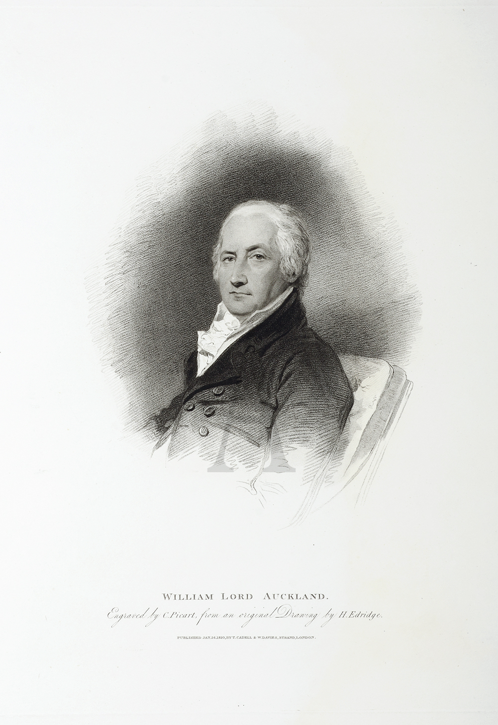 William Lord Auckland. - Antique Print Map Room