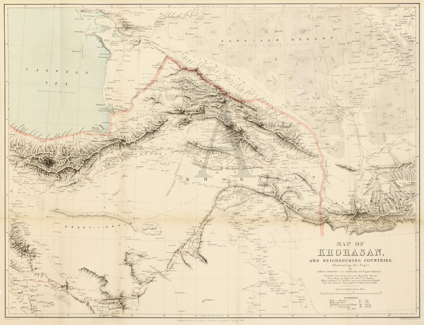 Map of Khorasan, and Neighbouring Countries, illustrating the Paper by ...