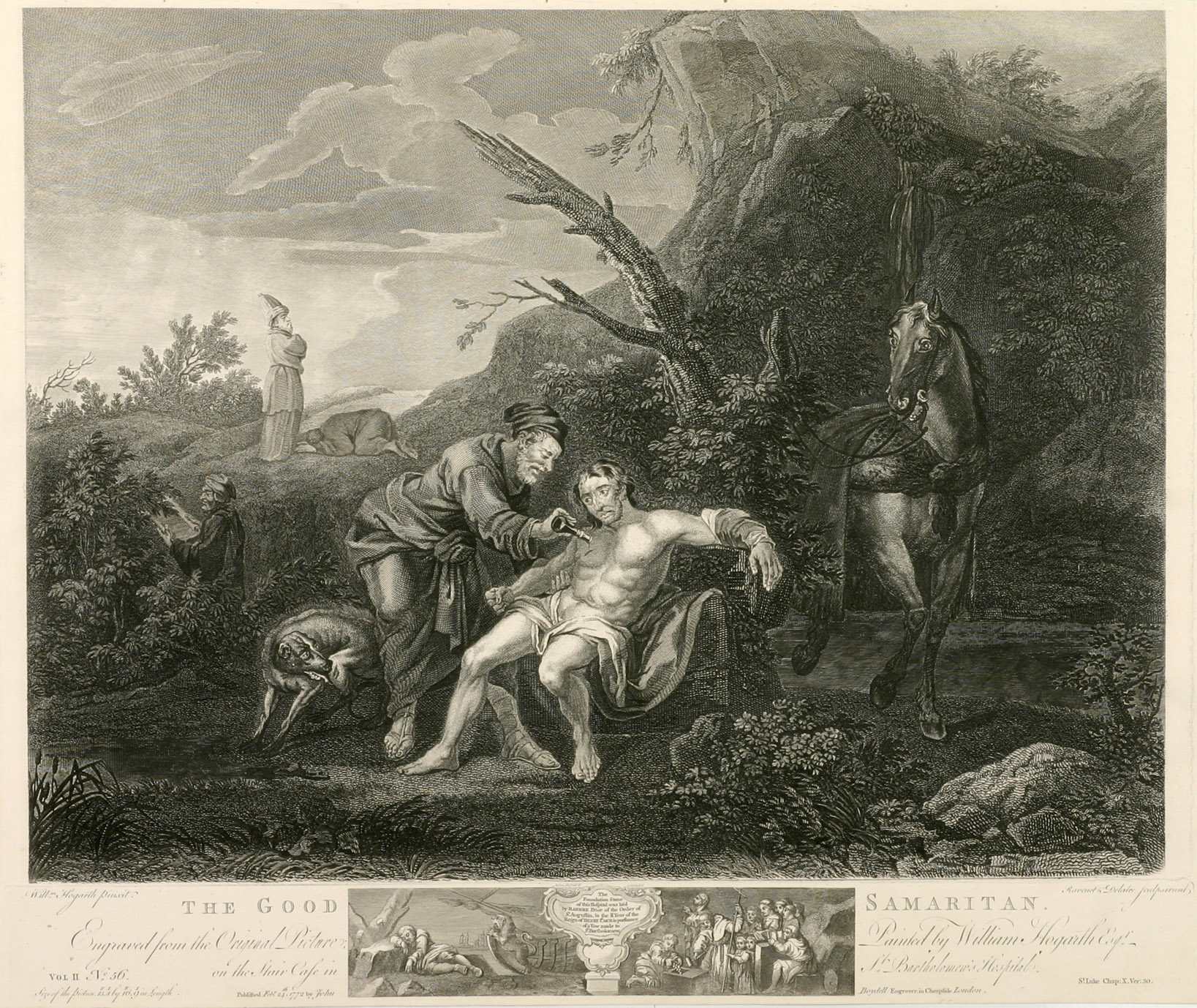 The Good Samaritan - Antique Print Map Room