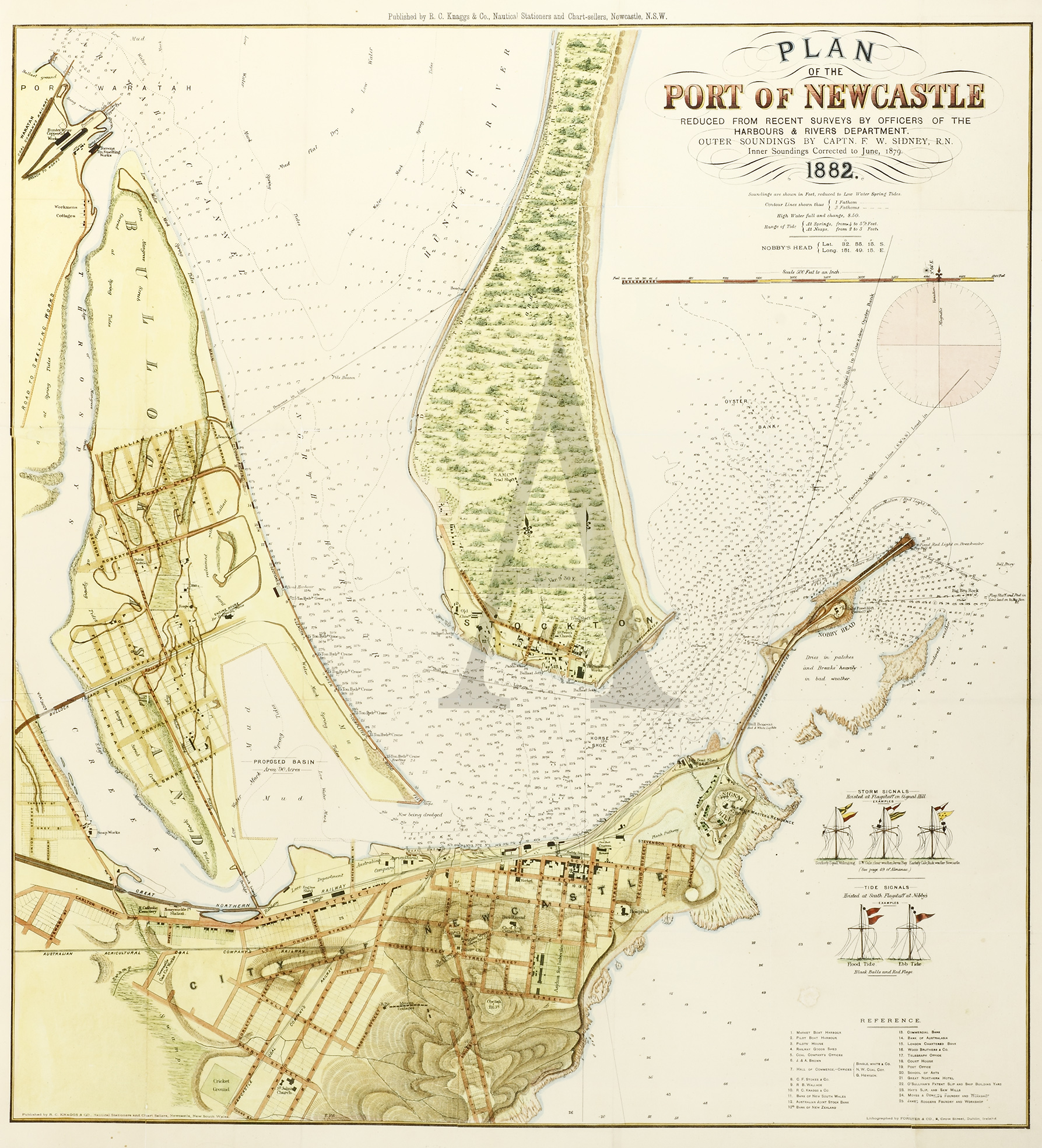 Plan of the Port of Newcastle reduced from recent Surveys by Officers ...
