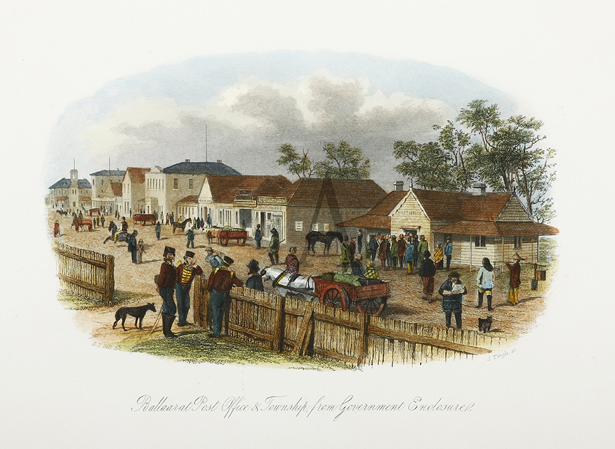 Ballaarat Post Office & Township, from Government Enclosure. sic ...