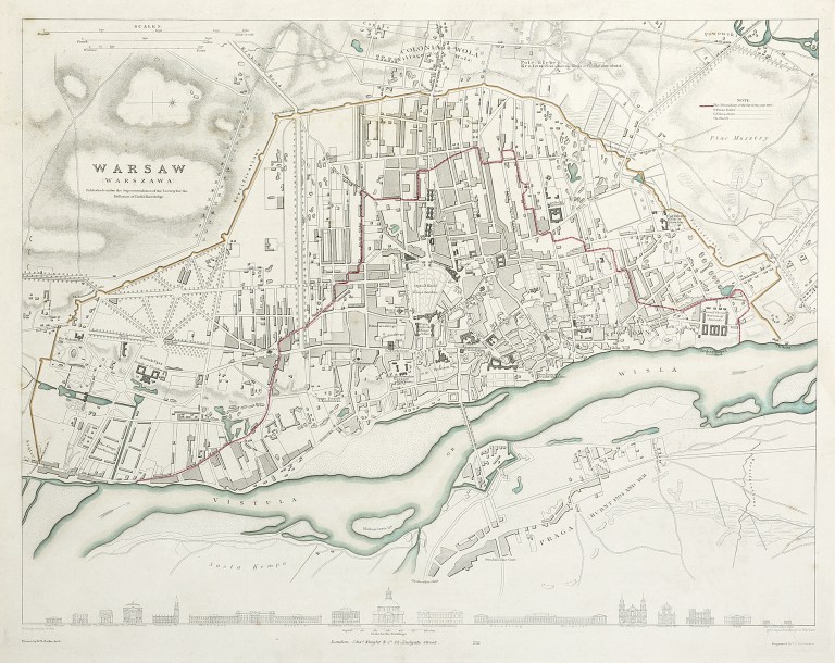 Warsaw (Warszawa) | Antique Print Map Room