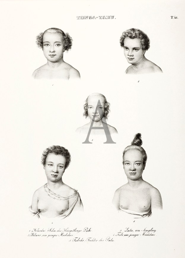 1. Kaodai Sohn des Hauptlings Palu. 2. Latu, ein Jungling. 3. Thoner ...