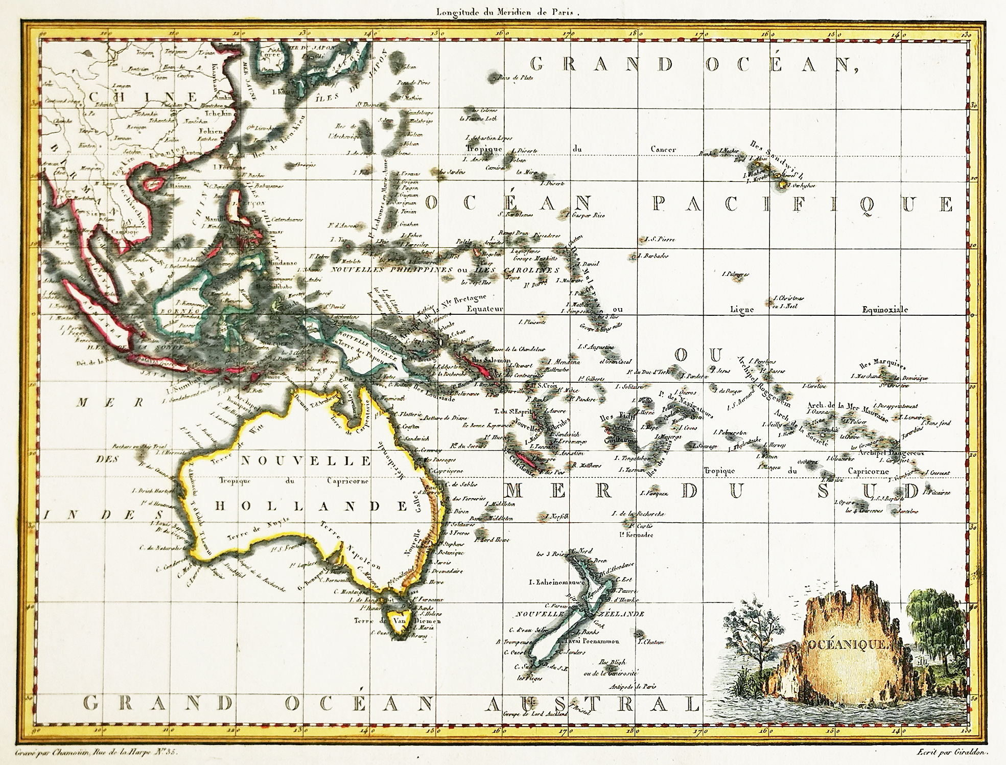 Oceanique - Antique Print Map Room