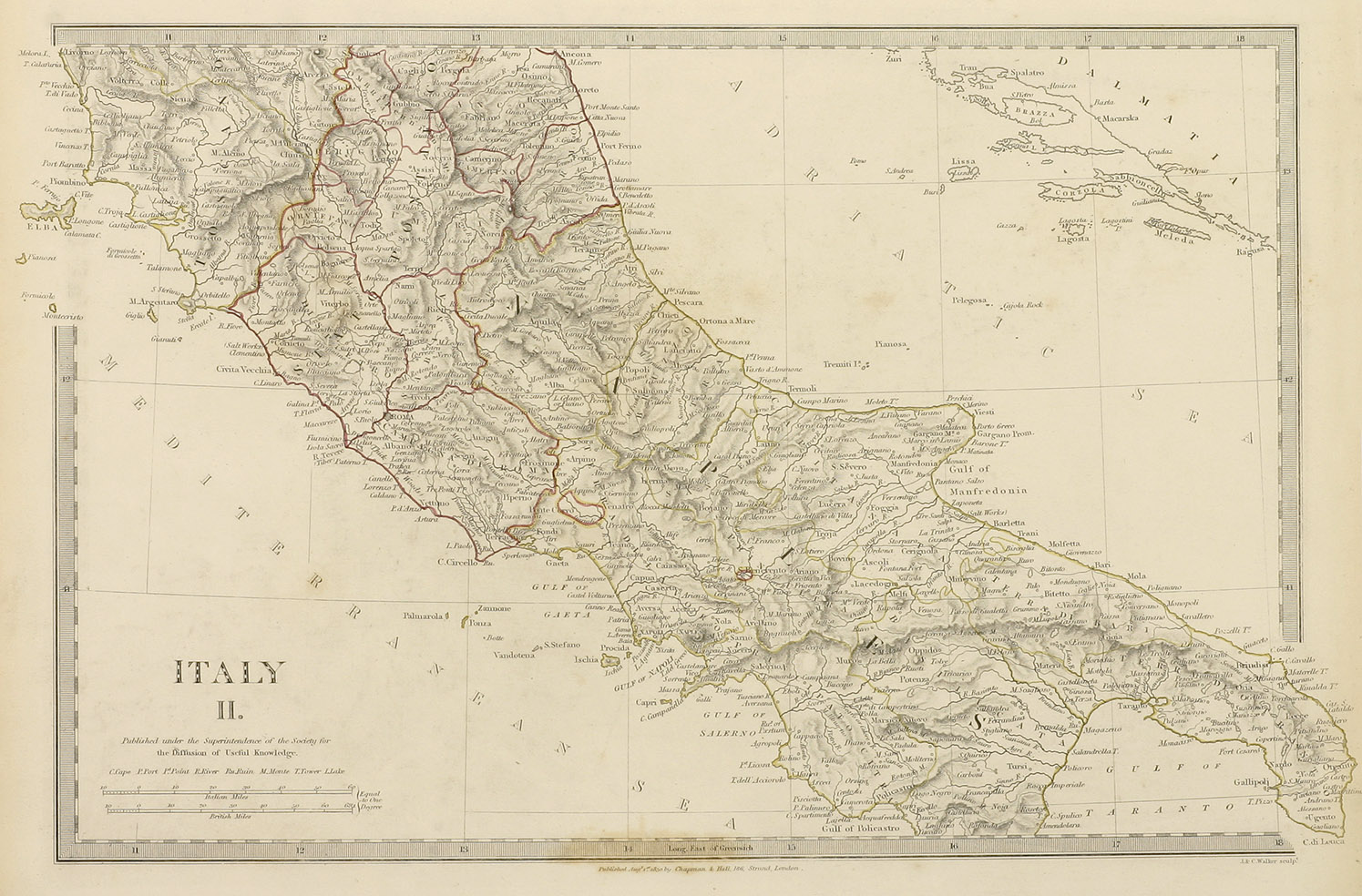 Italy II - Antique Print Map Room