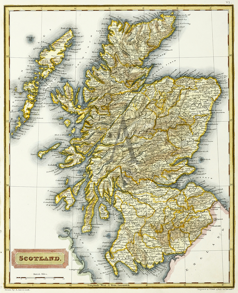 Scotland | Antique Print Map Room