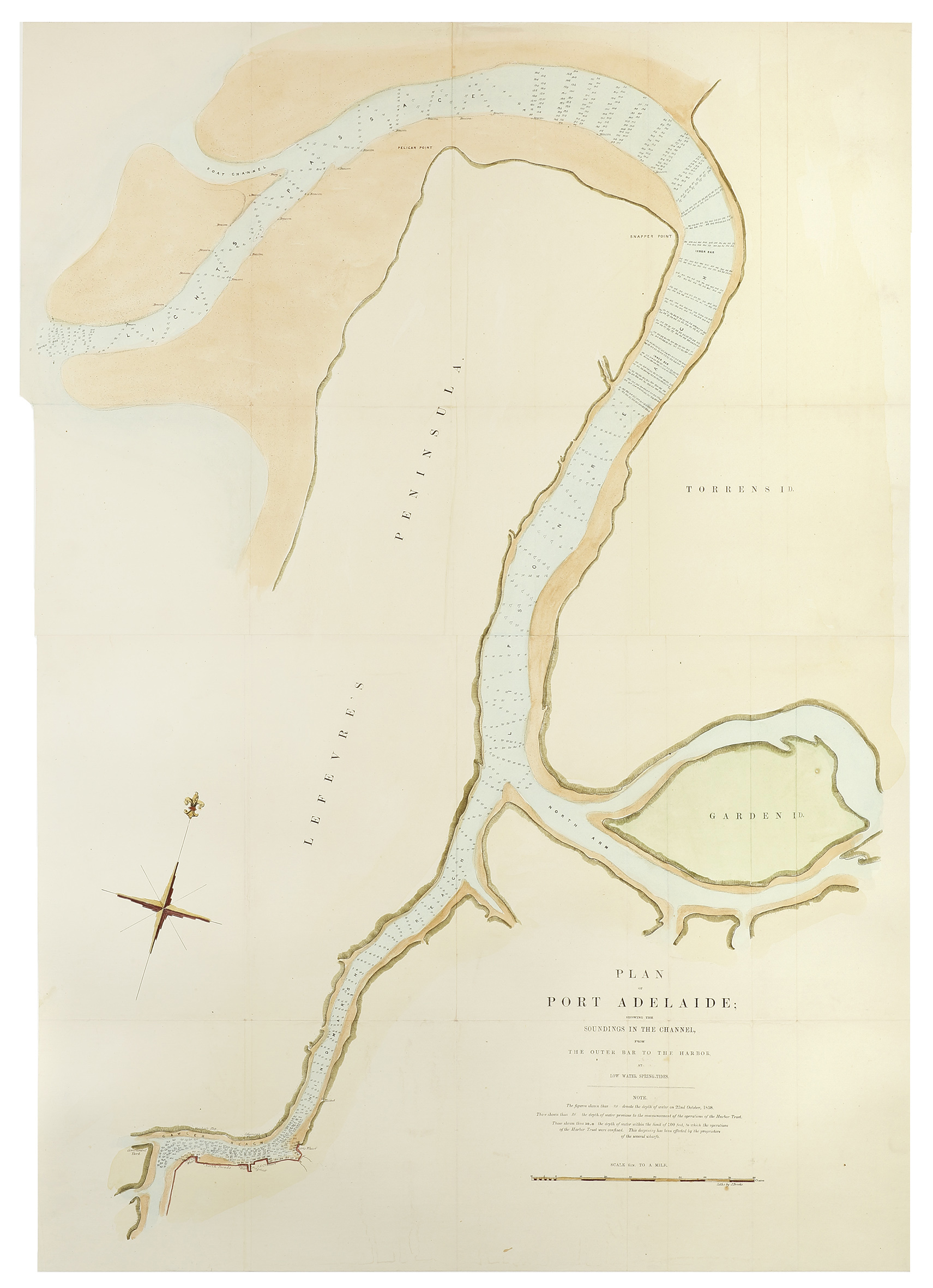 Plan of Port Adelaide; Showing the Soundings in the Channel, from the ...