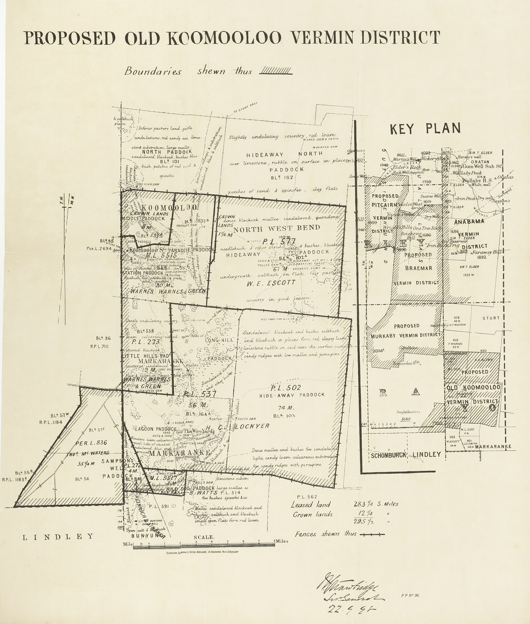 Proposed Old Koomooloo Vermin District | Antique Print Map Room