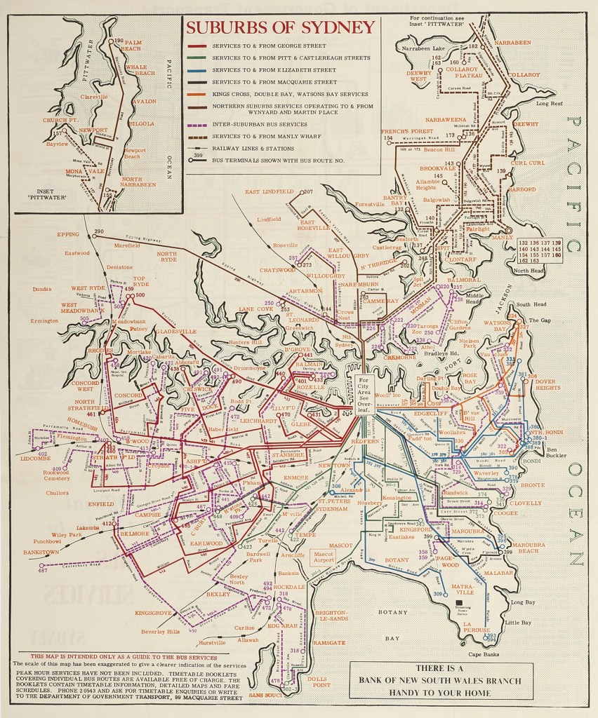 Suburbs of Sydney | Antique Print Map Room