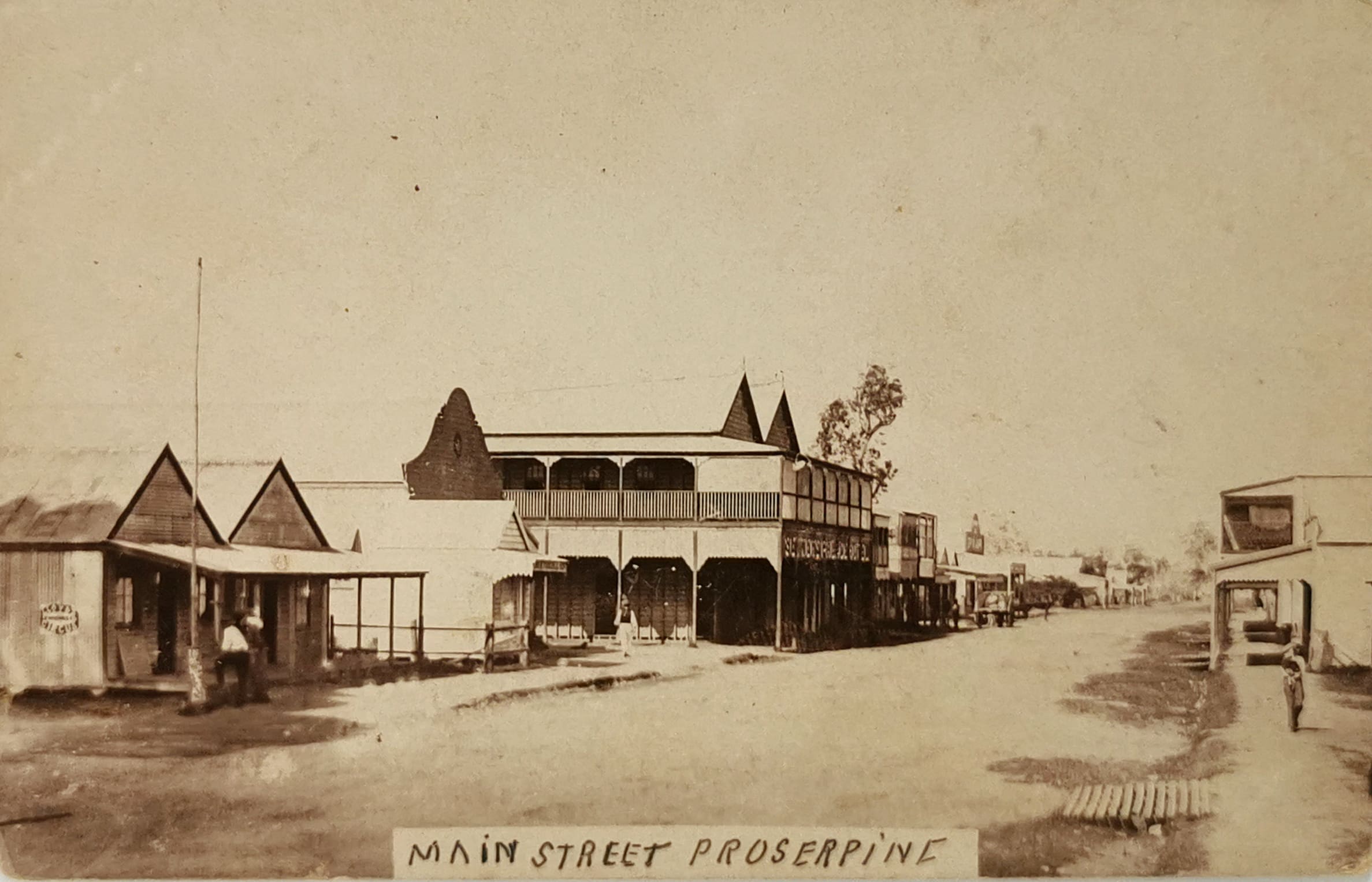 Main Street Proserpine - Antique Print Map Room
