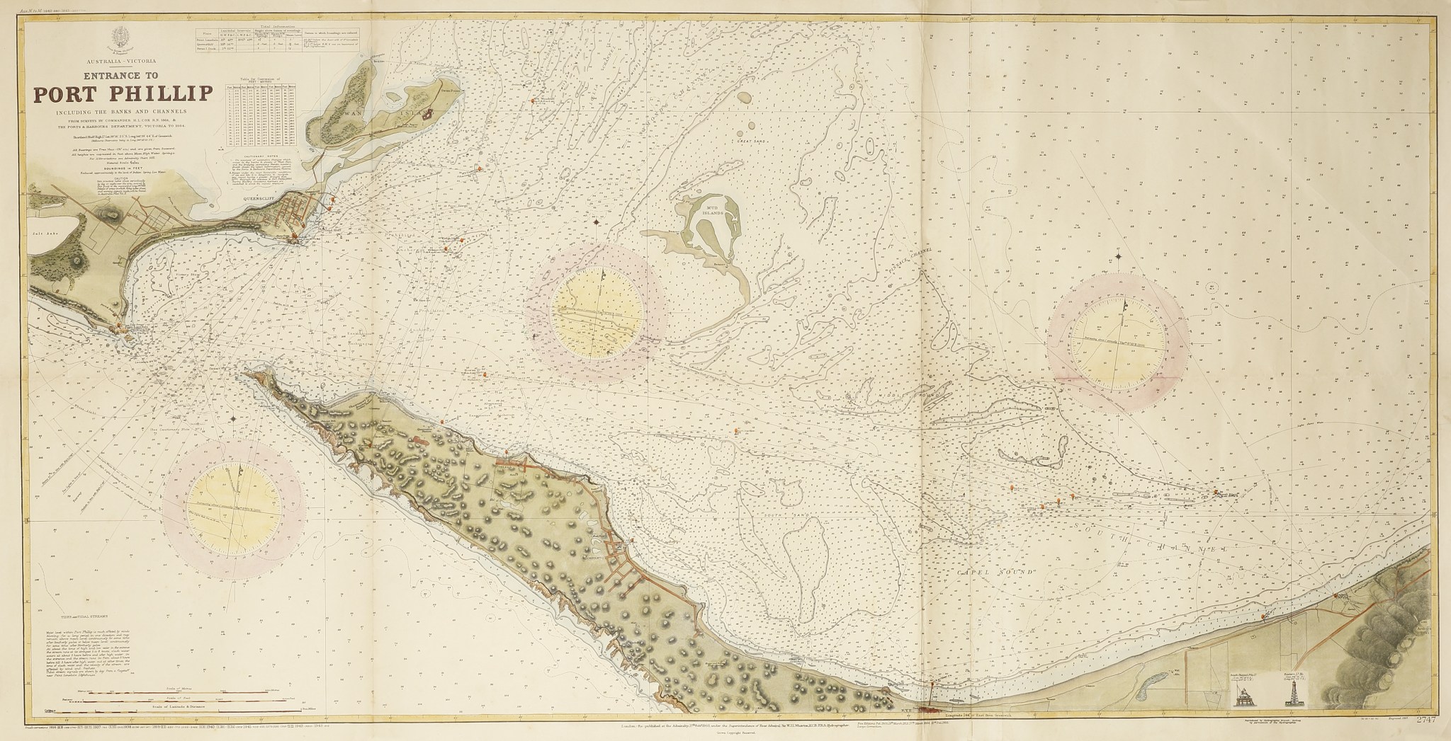 [AUSTRALIA-VIC] Entrance to Port Phillip Including the Banks and ...