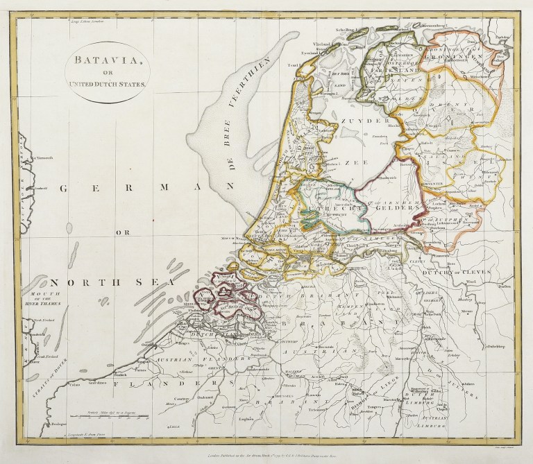 Batavia, or United Dutch States. - Antique Print Map Room