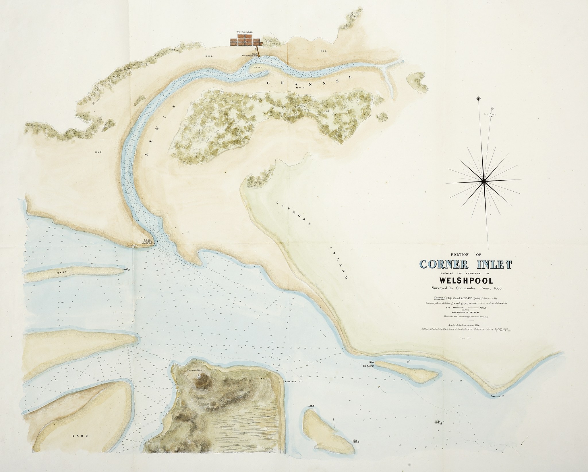 Portion of Corner Inlet Shewing the Entrance to Welshpool Surveyed by ...