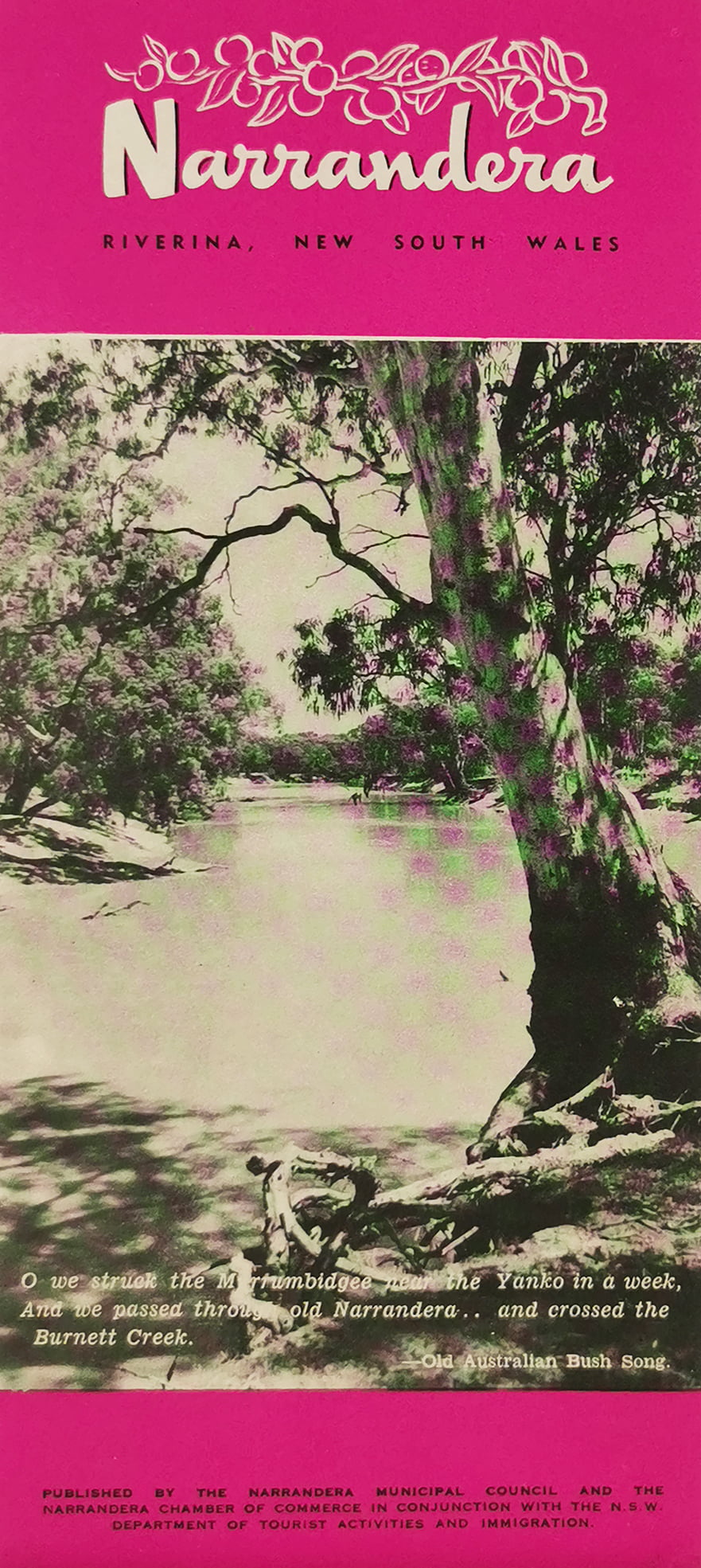 NSW-Narrandera - Antique Print Map Room