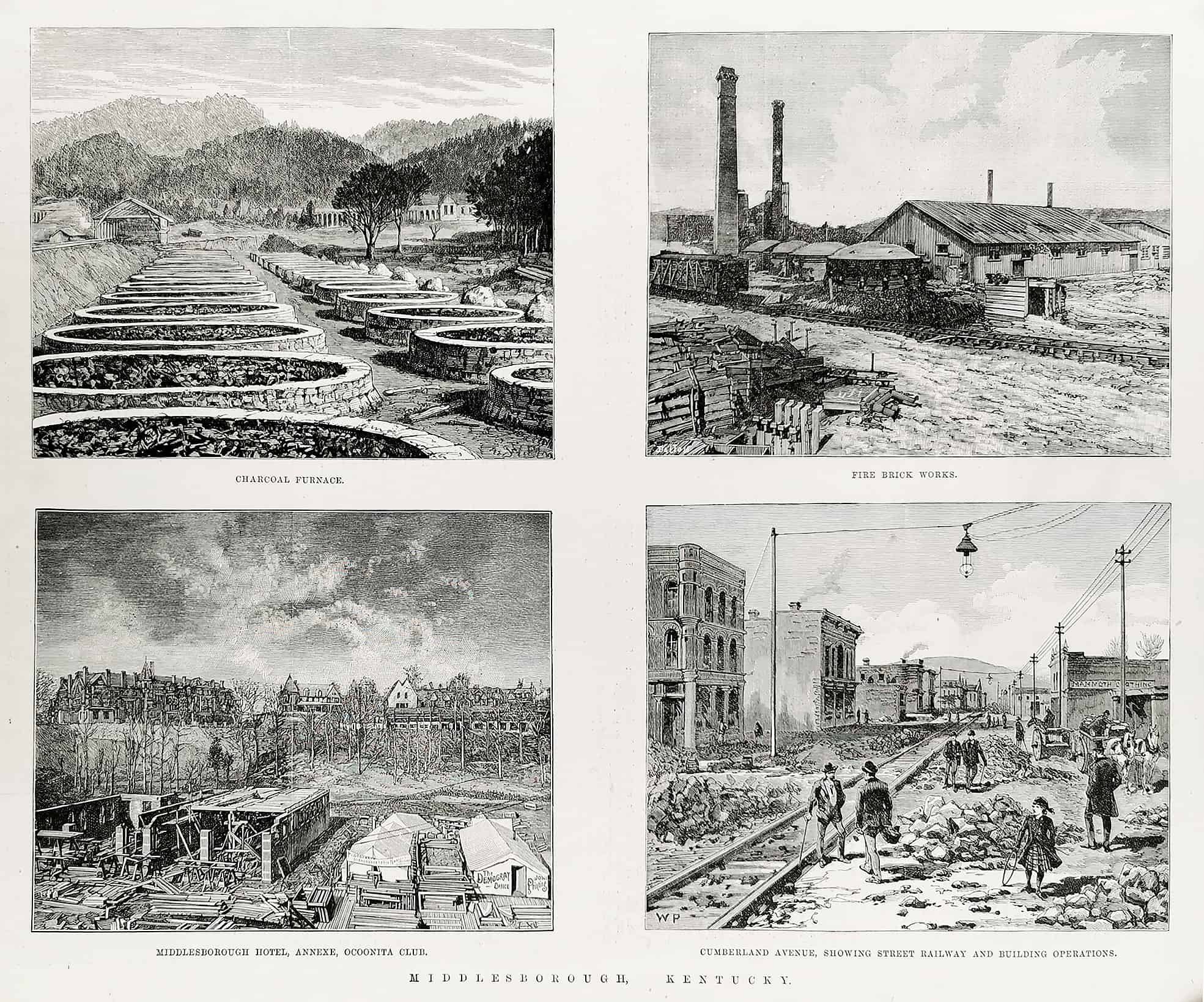 Middlesborough, Kentucky. - Antique Print Map Room